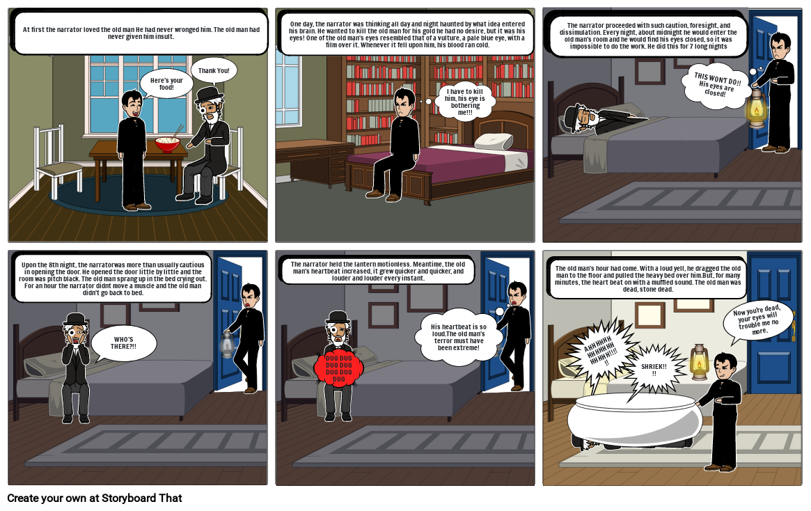 Telltale Heart Storyboard por e7b756aa