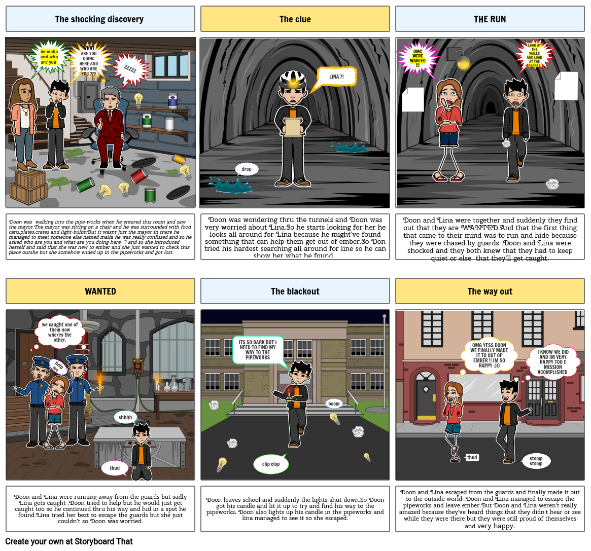 city of ember storyboard Storyboard par e7cc7df7