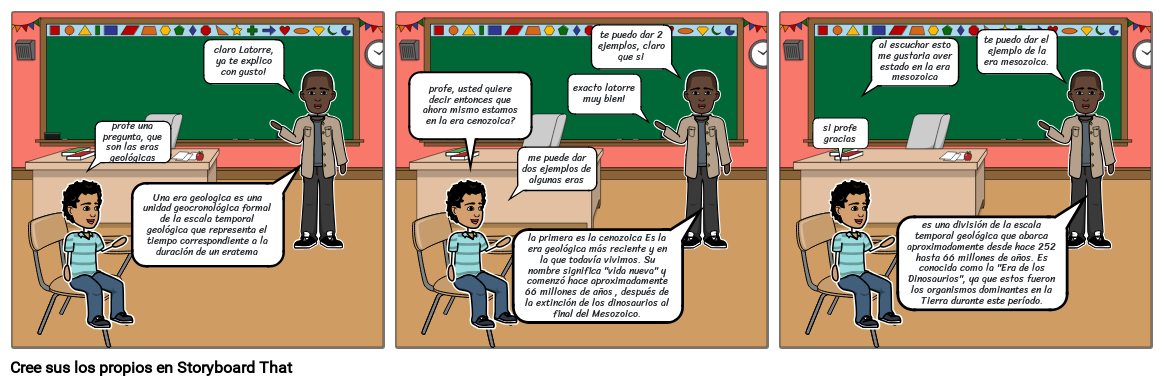 eras geológicas ( cenozoico y mesozoico ) Storyboard