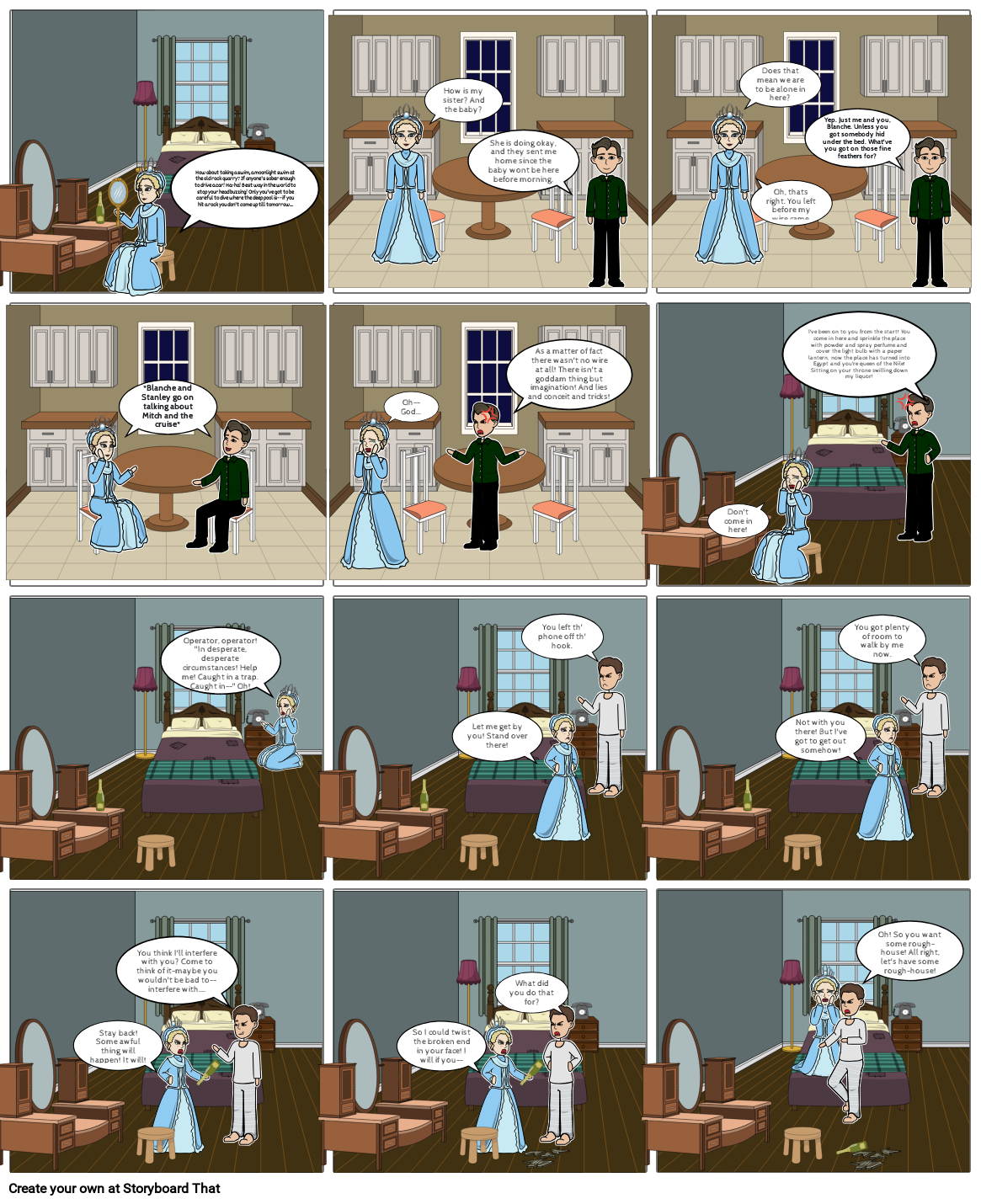 A Streetcar Called Desire Storyboard por e86098bfd3