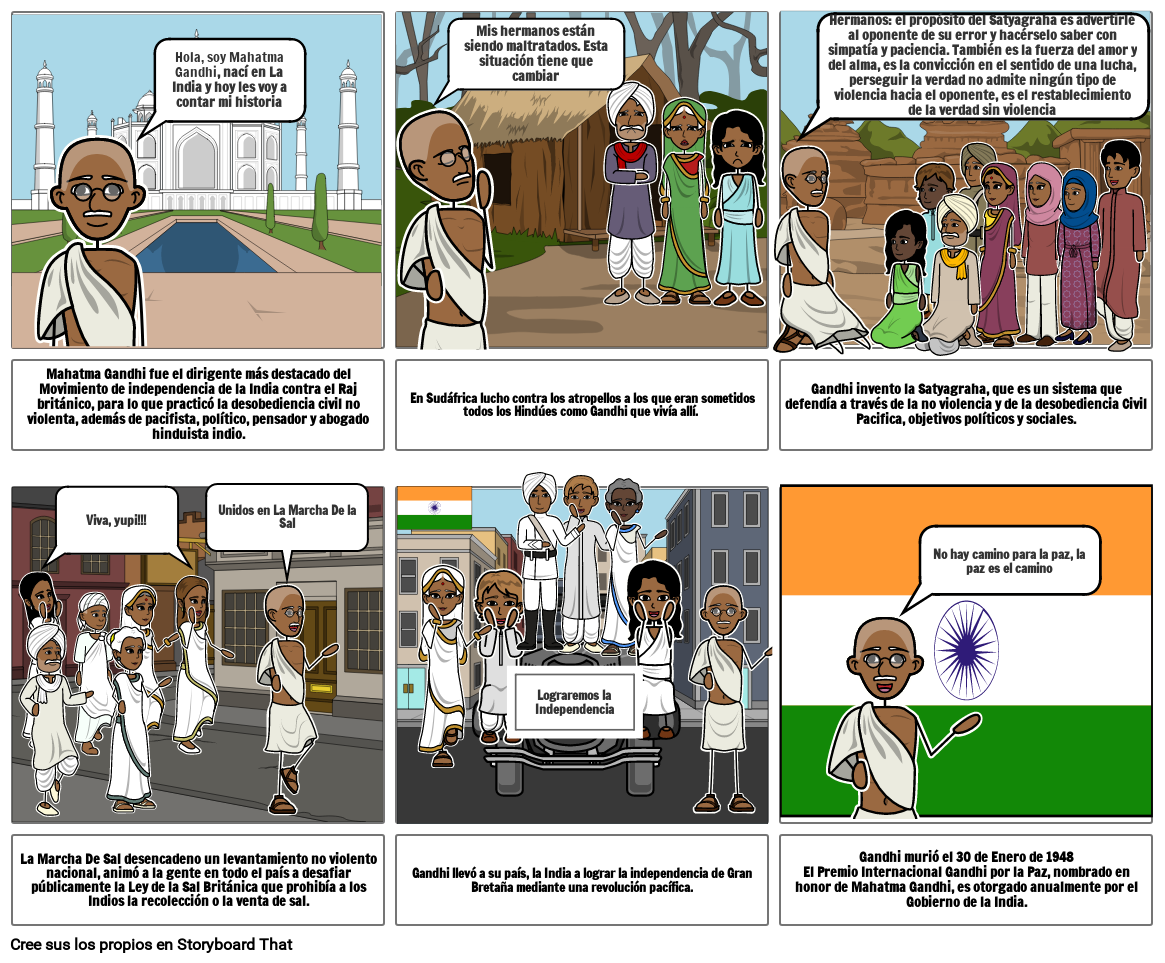 gandhi Storyboard por e8a4f76c