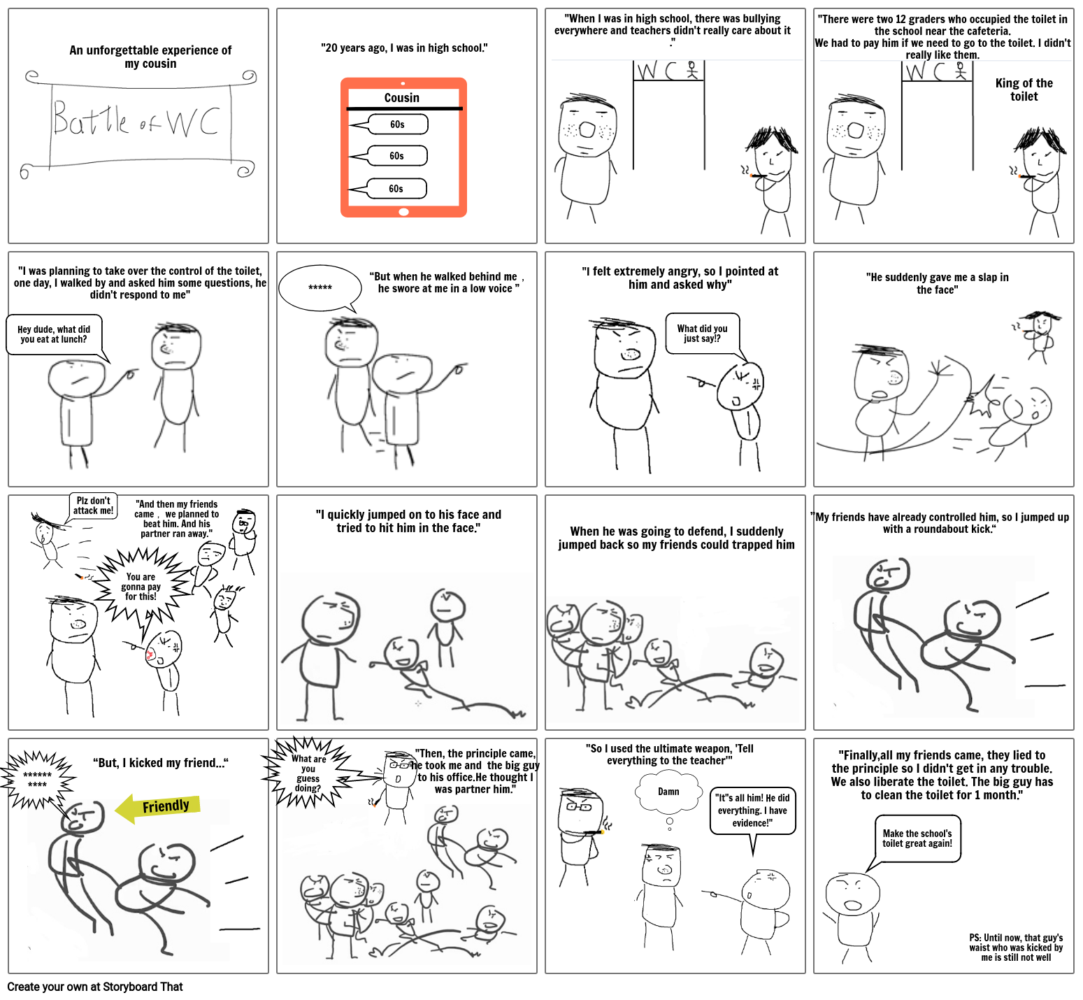 English Storyboard by e92e7340