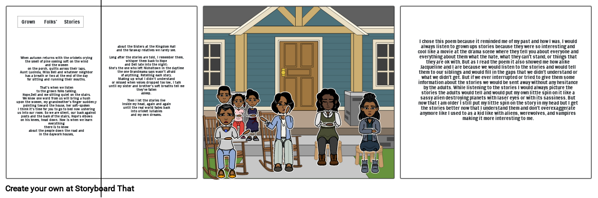 Brown Girl Dreaming Storyboard Storyboard by ea0c85ec