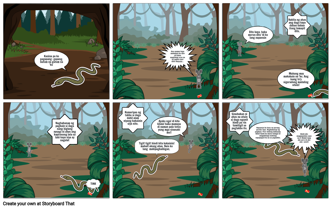 Ang Ahas at Ang Daga Storyboard by ea153467