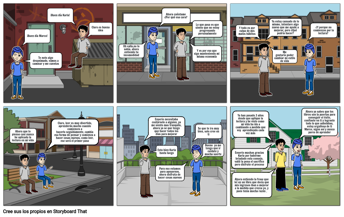 La pobreza esta en tu forma de pensar Storyboard