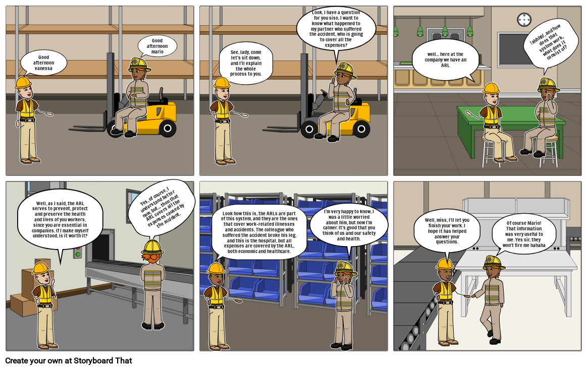 accidente de trabajo Storyboard por ea4c143b