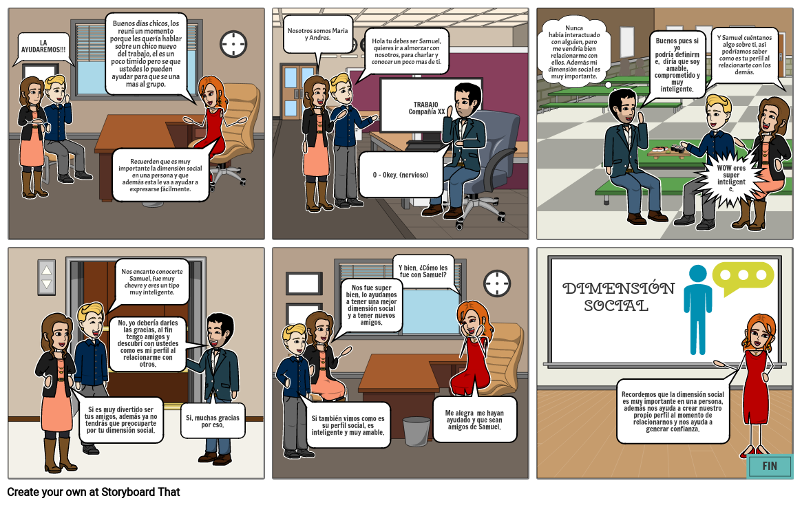 LA DIMENSIÓN SOCIAL Storyboard by ea91a8a3
