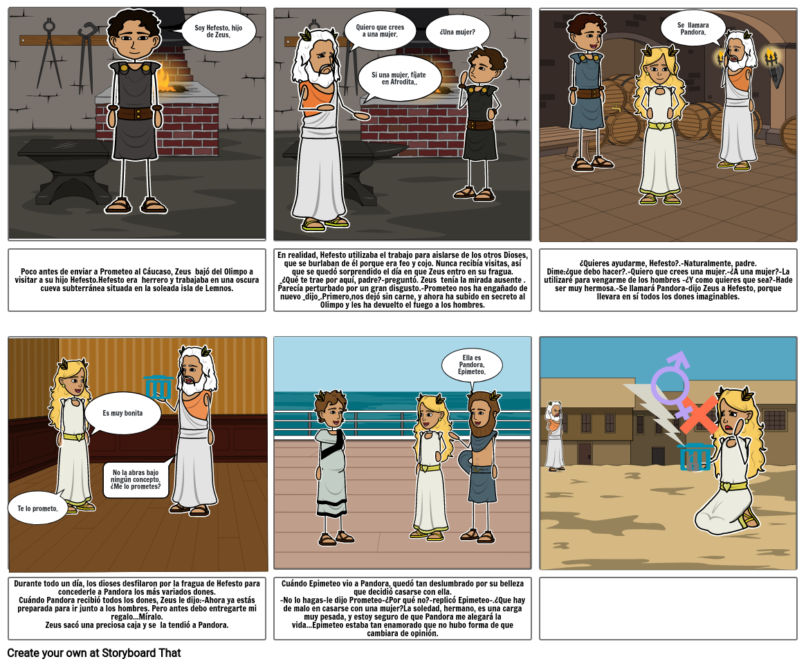 La caja de Pandora Storyboard by eaa7220b