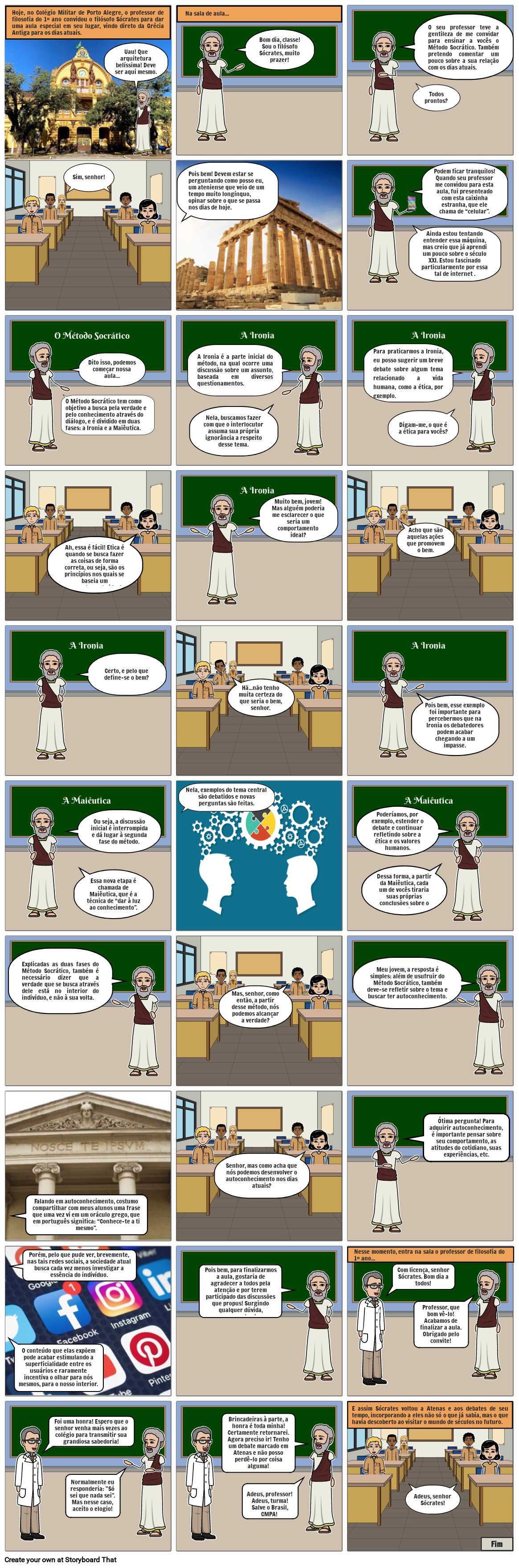 Filosofia-Sócrates Storyboard by eae94fa2
