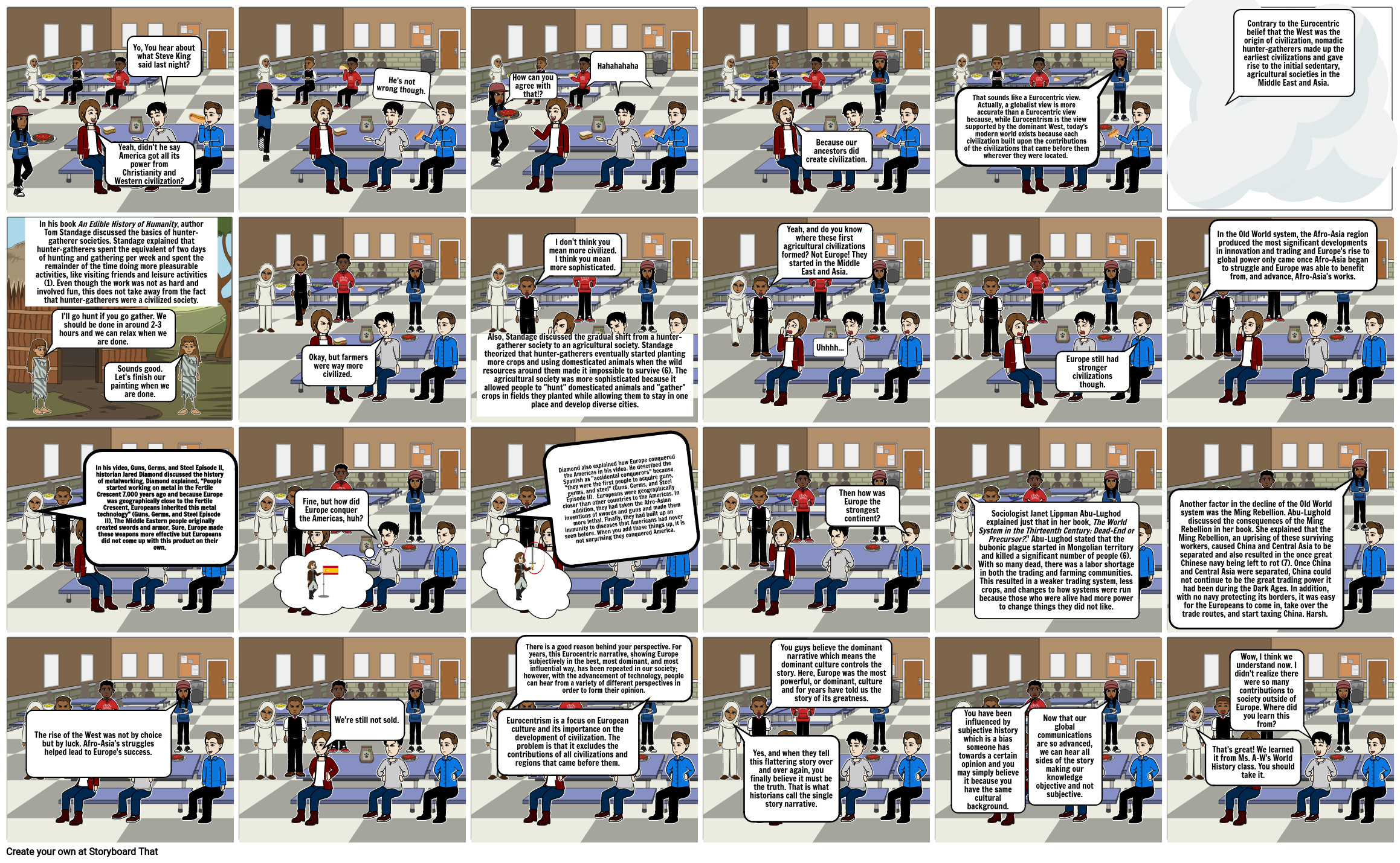 History Comic Finals Storyboard por easton12