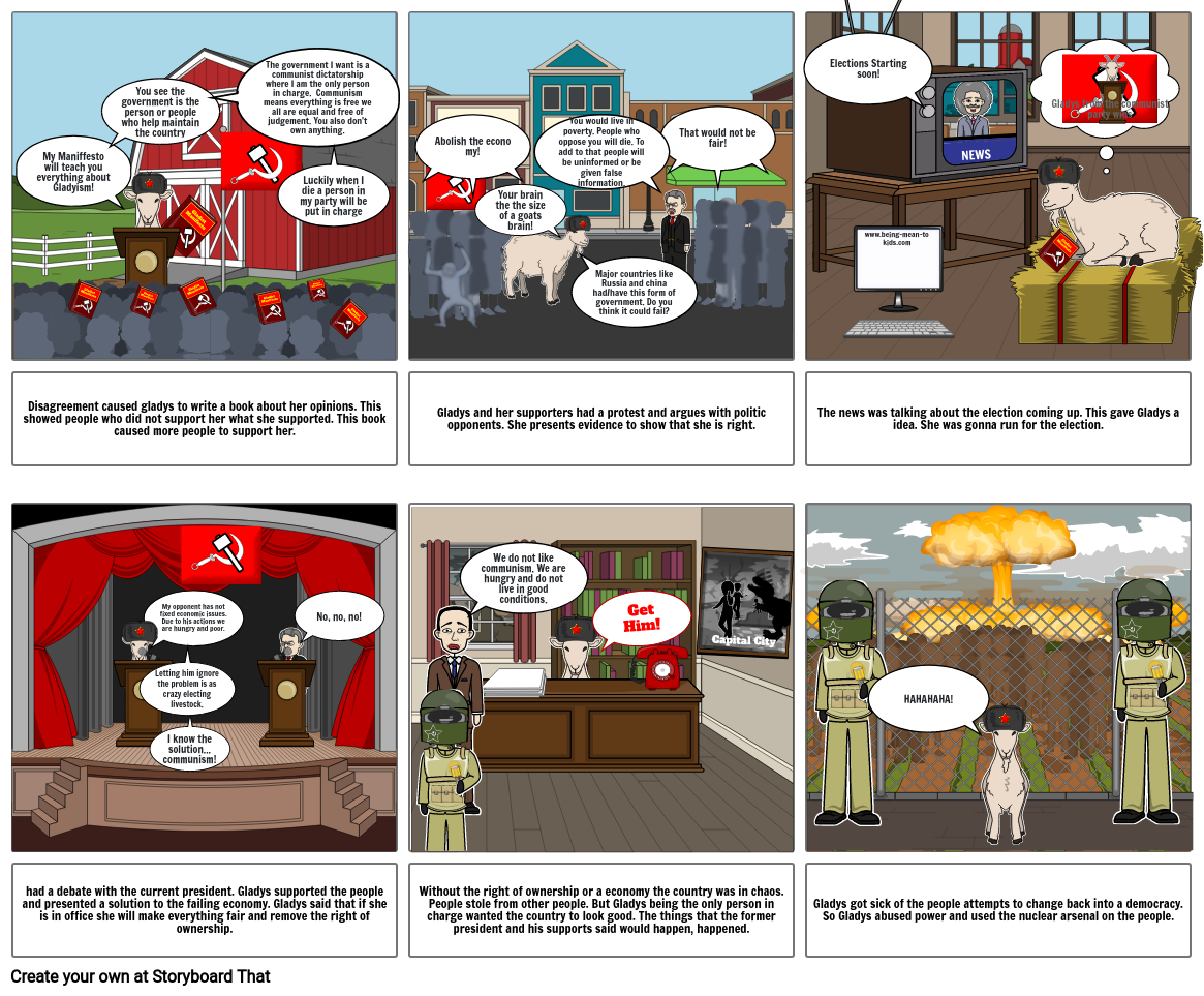 forms of government childrens book Storyboard por eb090b68