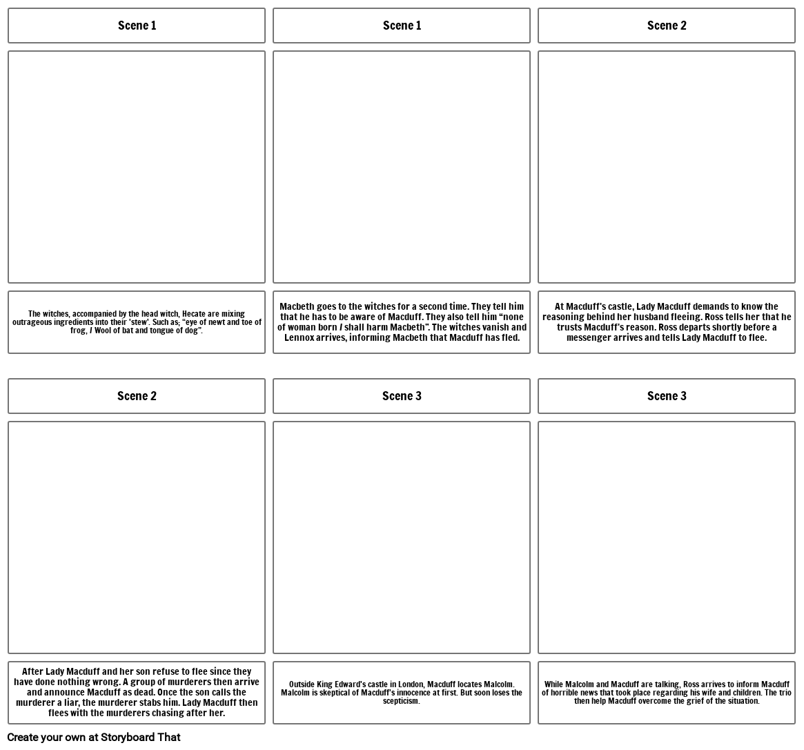 macbeth Storyboard por eb25fdd7