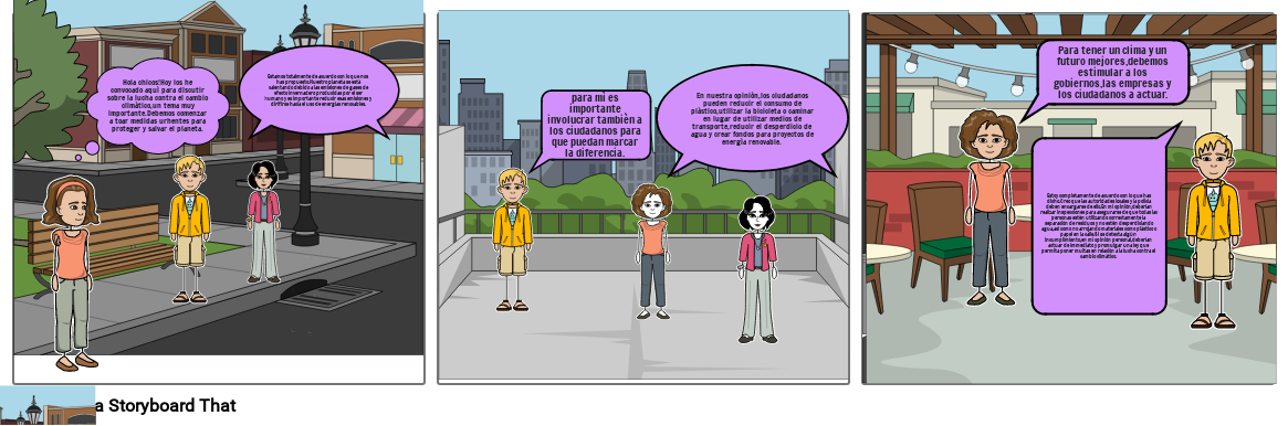 La lucha contra el cambio climàtico Storyboard La lucha contra el cambio climàtico Storyboard