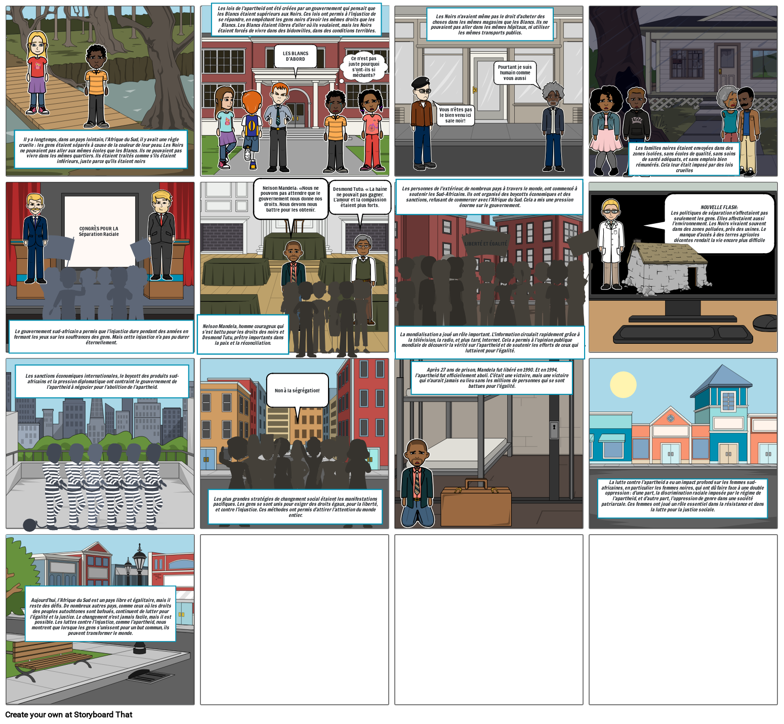 Apartheid Storyboard por ebe1d766