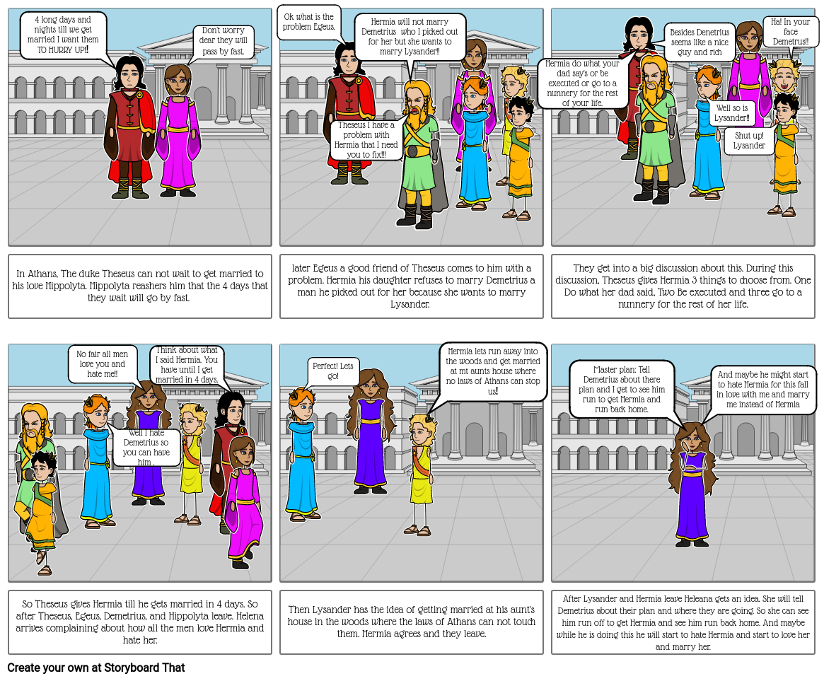 Act 1 scene 1 of a AMSND Storyboard por ec0c6cb9