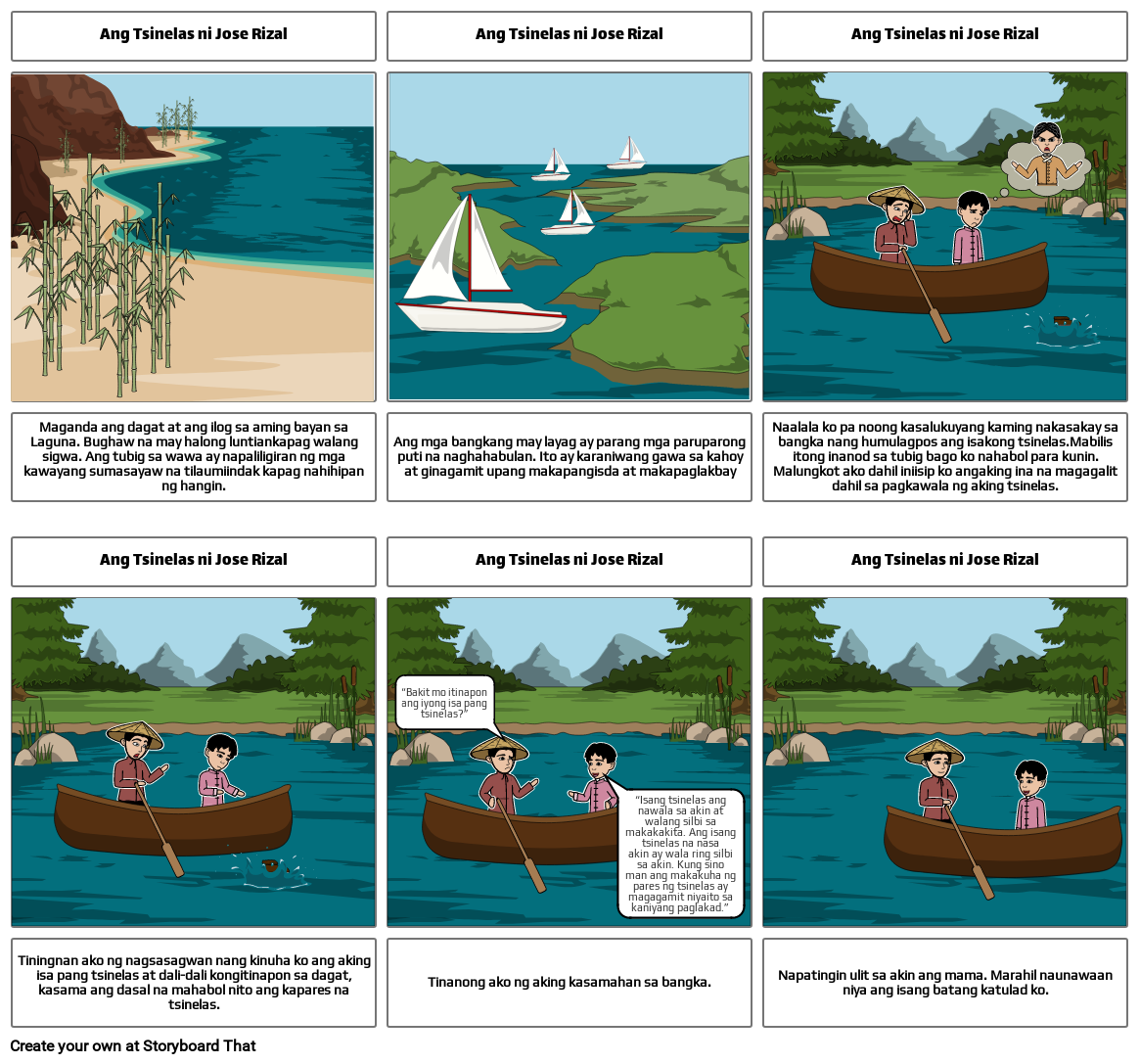 Tsinelas ni Rizal Storyboard by ec6ad776