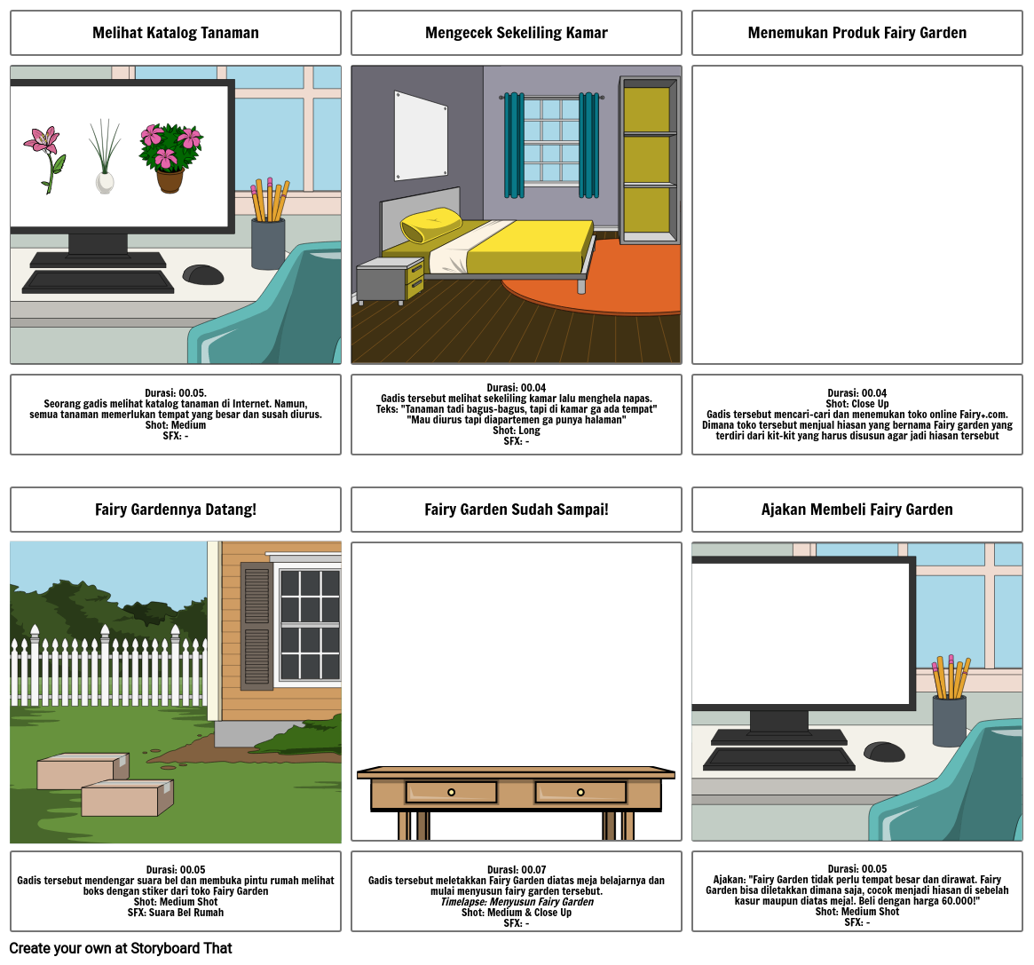 Fairy Garden! Storyboard por ec7e75d8