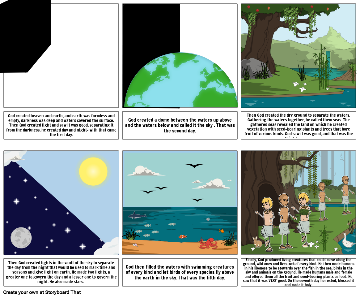 Genesis 1 Storyboard by eca7f60a