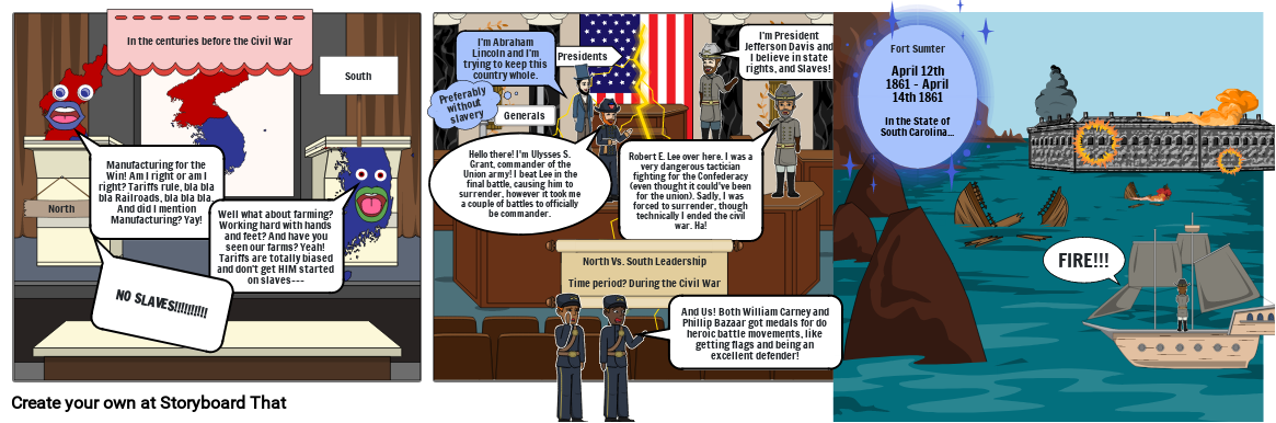 Civil War Storyboard by ecc1515a