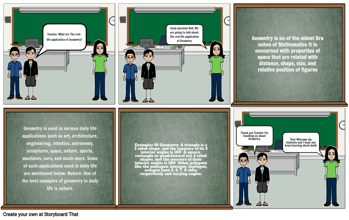 The Real Life Application of Geometry Storyboard