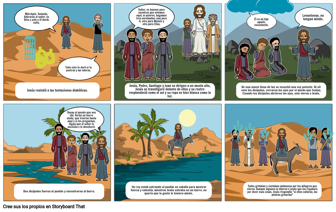 Jesus y su vida parte 2 Storyboard by ed1b955d