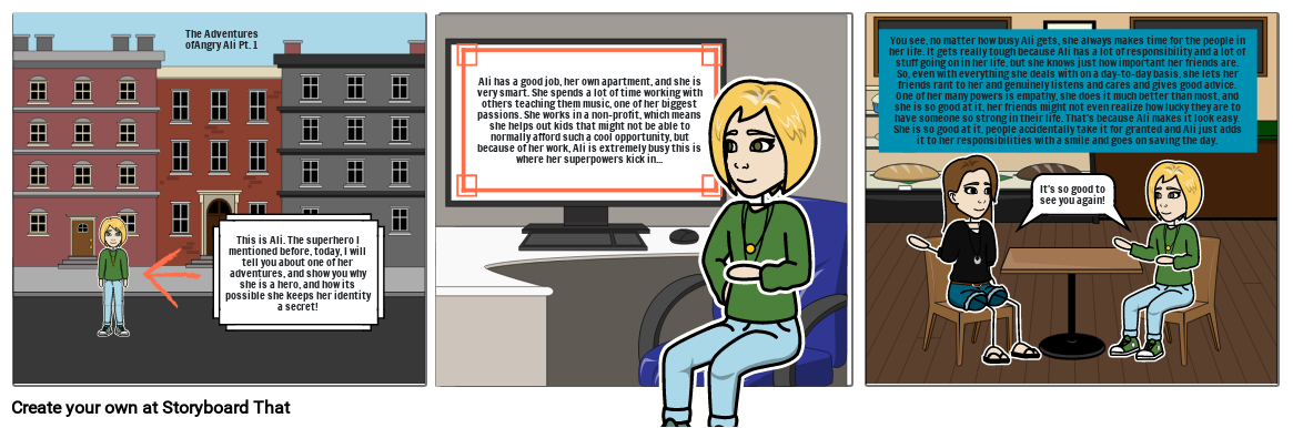 Angry Ali's Adventures Storyboard par ed1f9b80