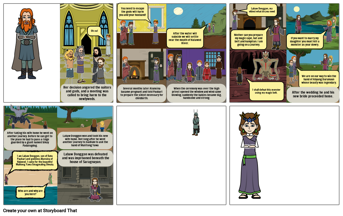 Hinilawod StoryBoard Storyboard by ed35d797