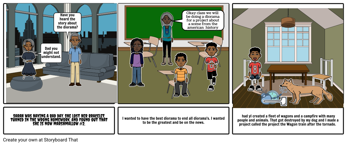 Wagon Train at Dusk Storyboard by ed412fb3