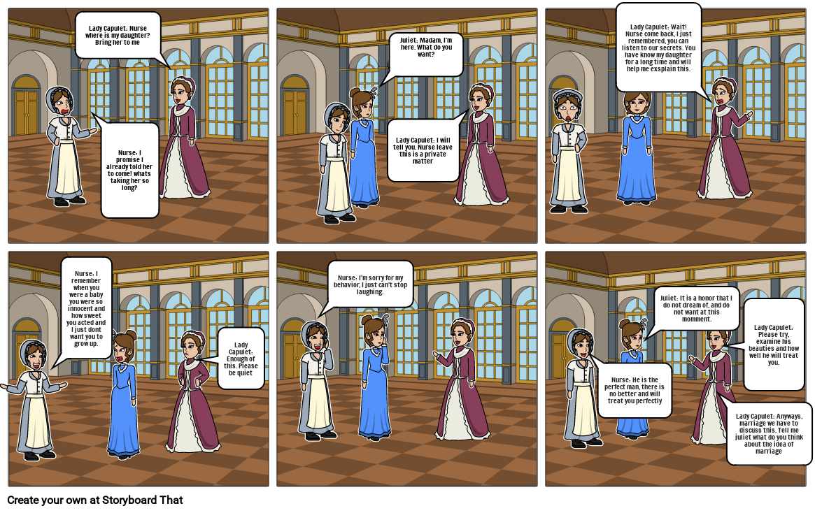 Romeo and Juliet Storyboard by ed972e85