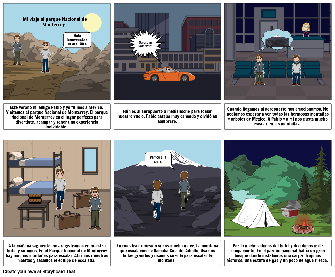 Spanish project Storyboard par eddie123123