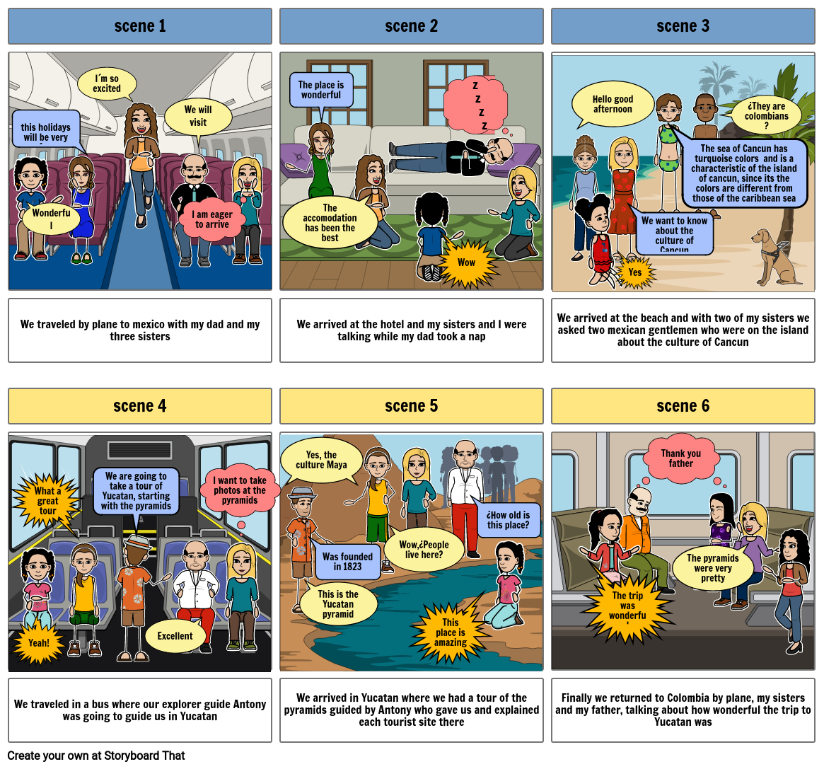 vacaciones Storyboard by ee4441c2
