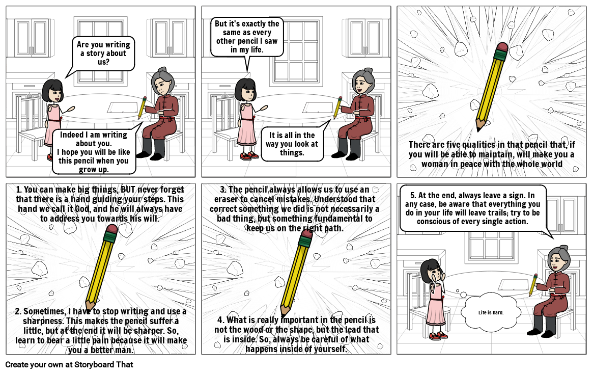 Story of pencil Storyboard by ee5aeba2