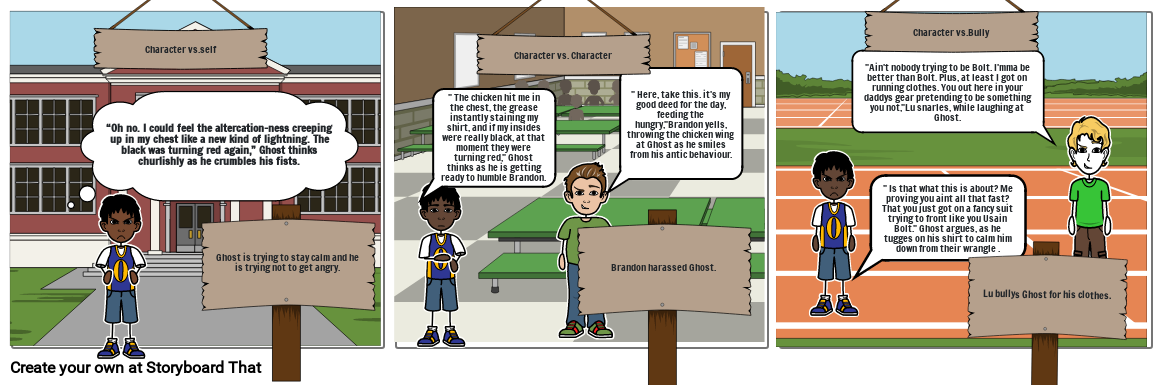 Conflict comic project Storyboard by ee63e7c7