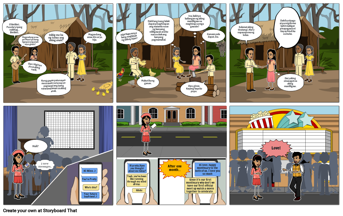 THEN AND NOW Storyboard by eecaf7f2