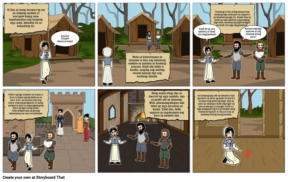 Noli Me Tangere Kabanata 21 Storyboard By Eef24556