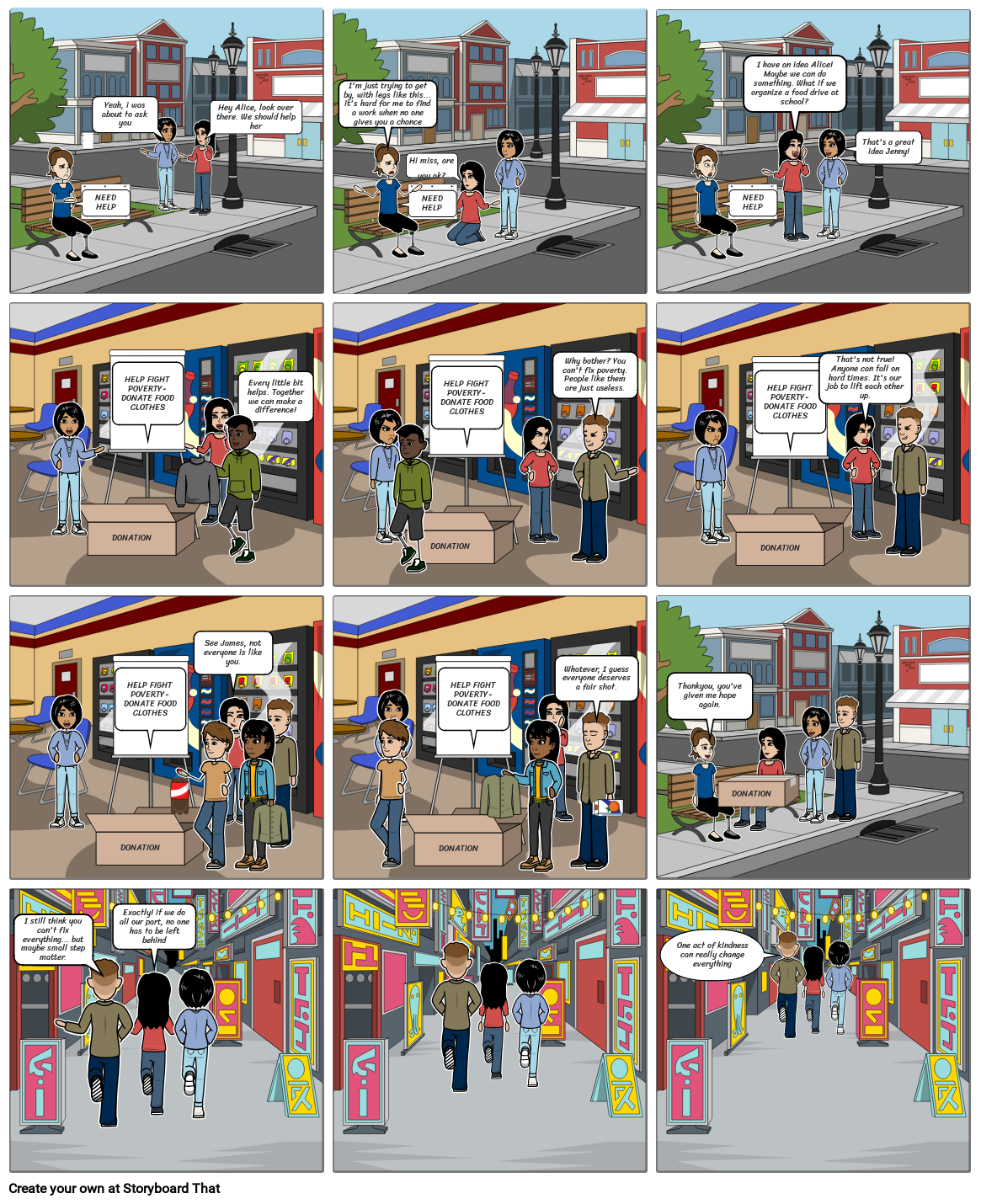 A WORLD WITHOUT POVERTY Storyboard by ef309ed4