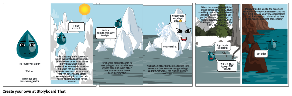 Water cycle part 1 Storyboard par efa403c3