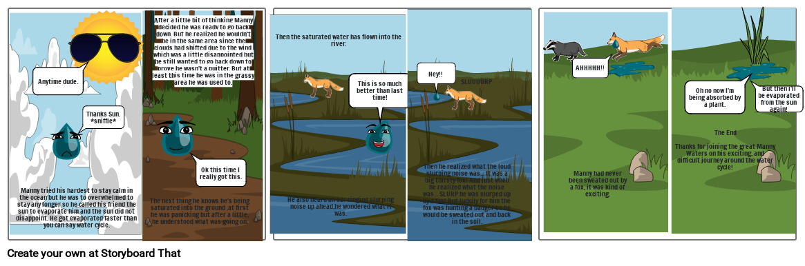 Water cycle part 2 Storyboard by efa403c3