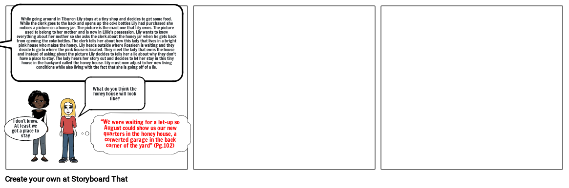 Theme for the secret life of bees Storyboard by efa50f8c