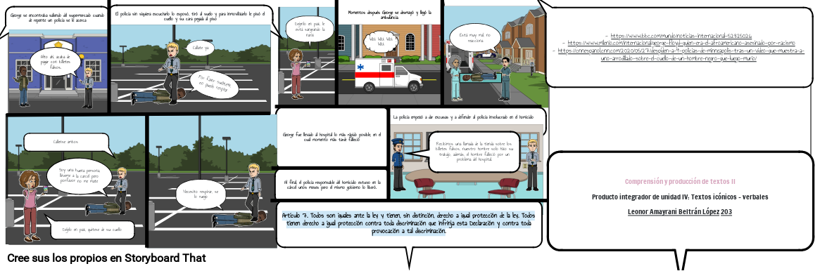 El Racismo Storyboard by efc942e0