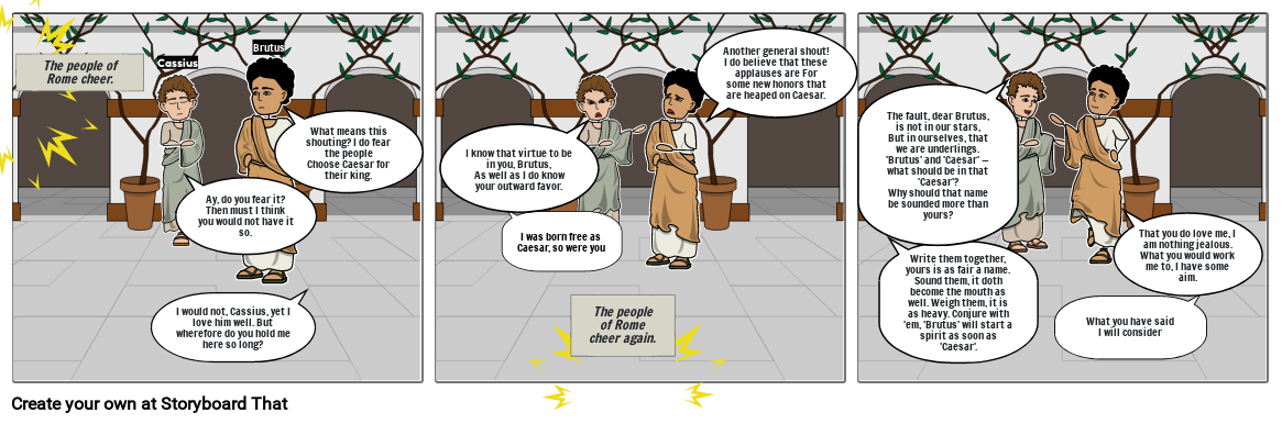 Task 5 Julius Caesar Act I Activity Storyboard
