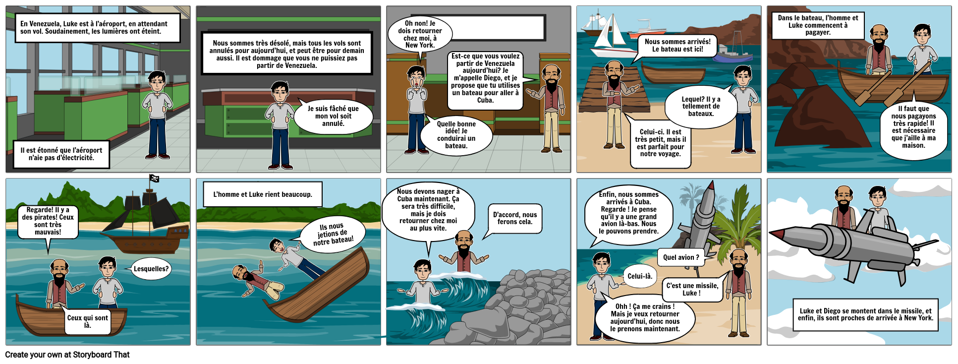 French Storyboard por elie_hannoush