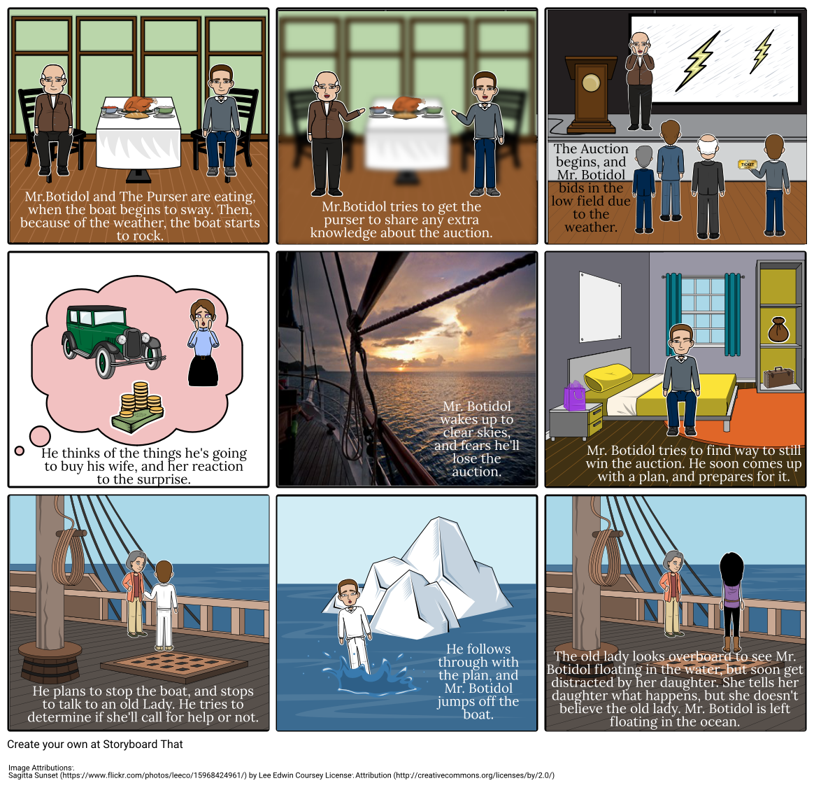 Dip in the Pool Storyboard por ellaharrigal