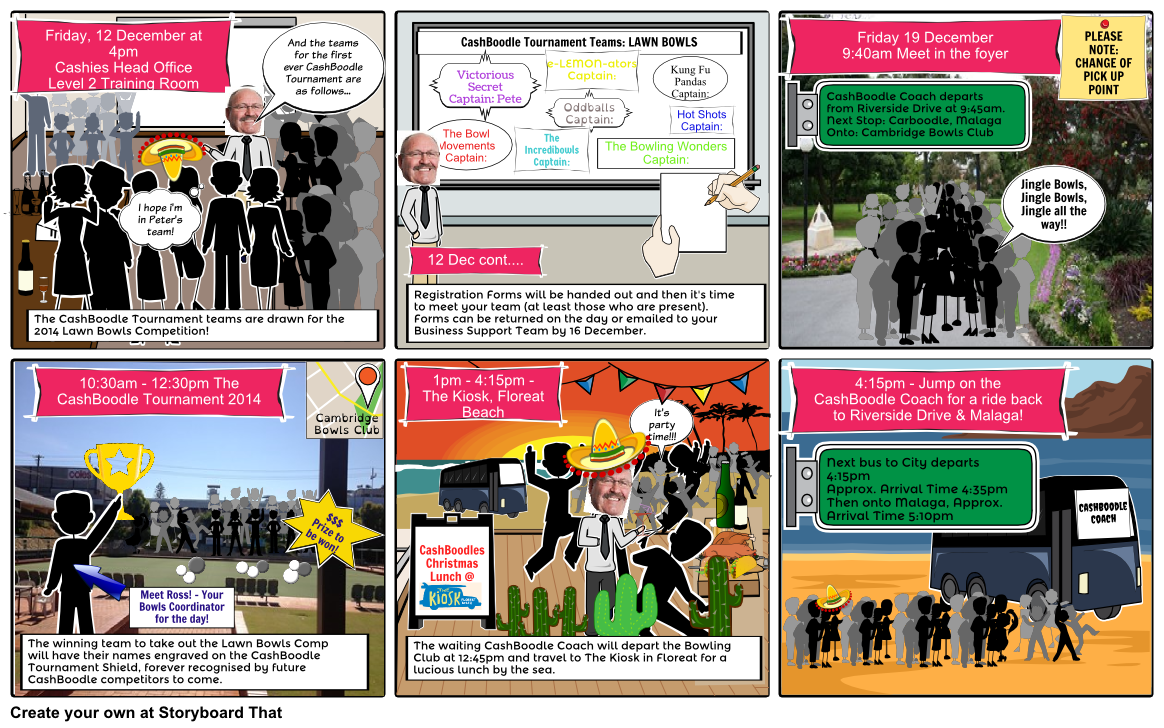 Cashies Xmas Party Storyboard par ellie_kendall