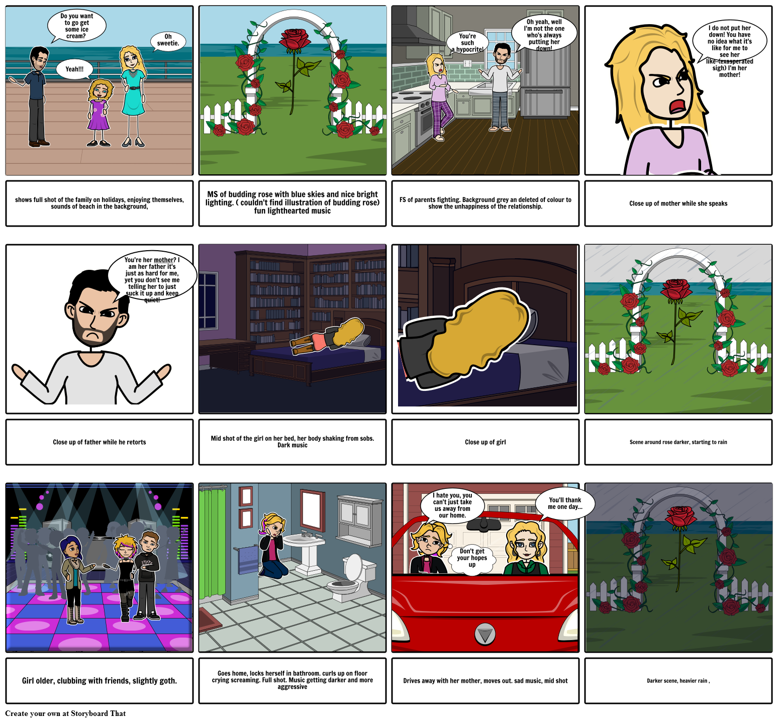 Rose Storyboard by emmanannetti