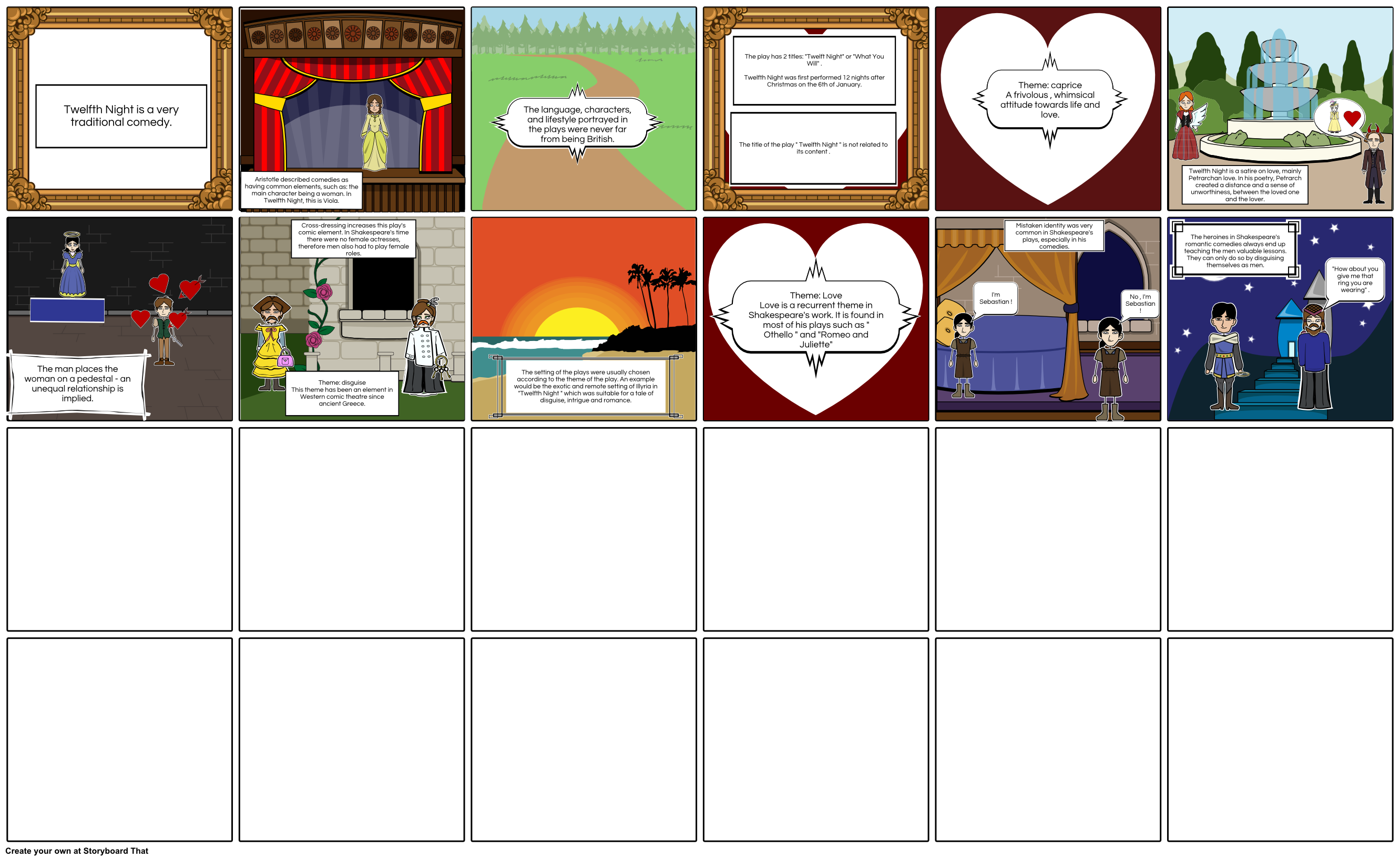 English shakespeare Storyboard by englishprojectform3