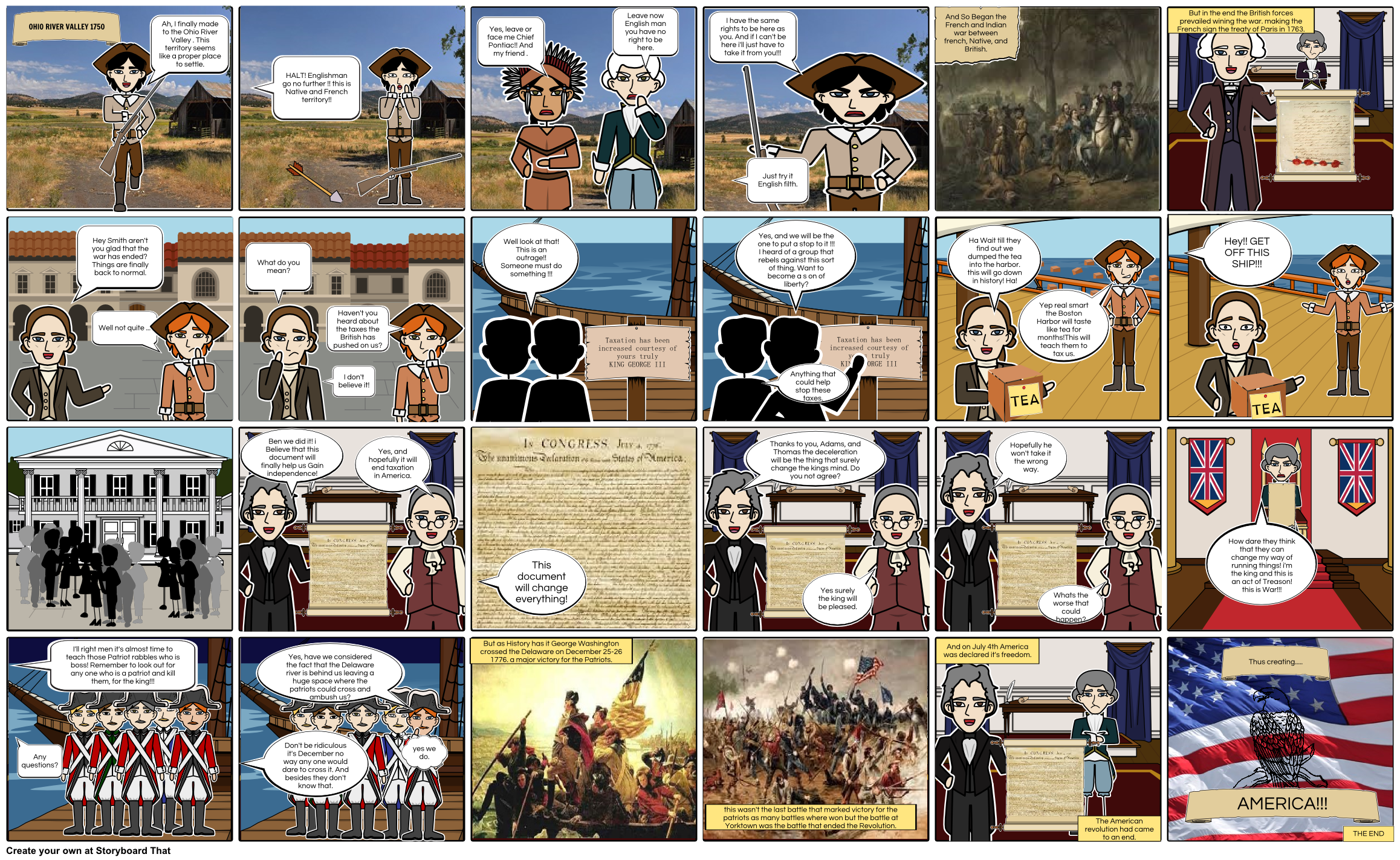 American revolution Storyboard por erickxp