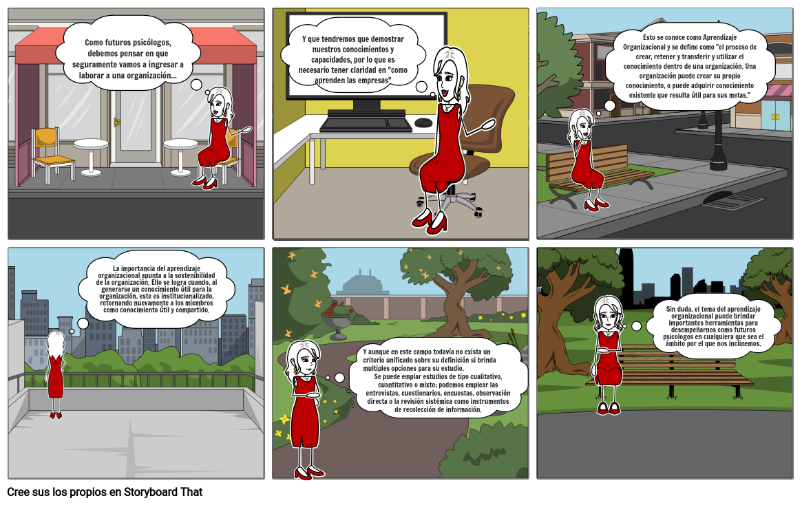 Aprendizaje Organizacional Storyboard by erika_miranda