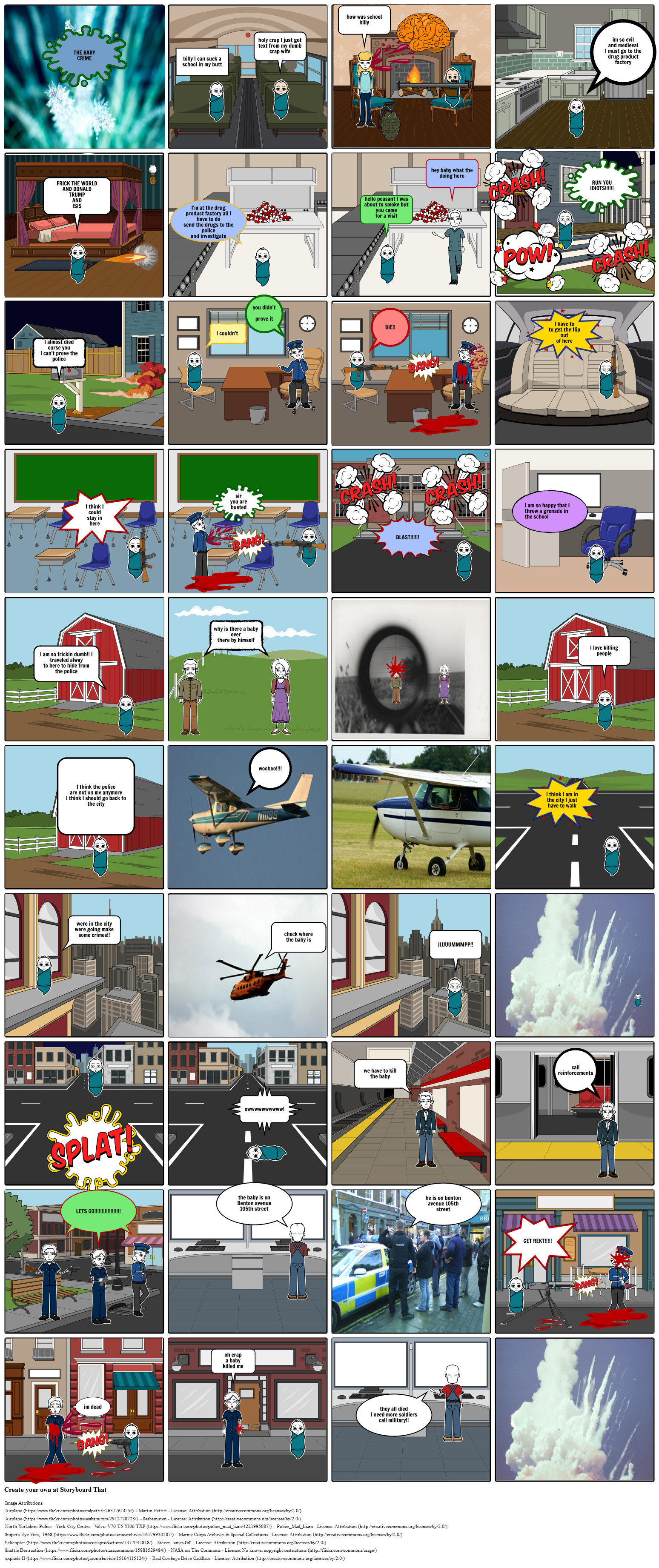 THE BABY CRIME Storyboard por ermine4490