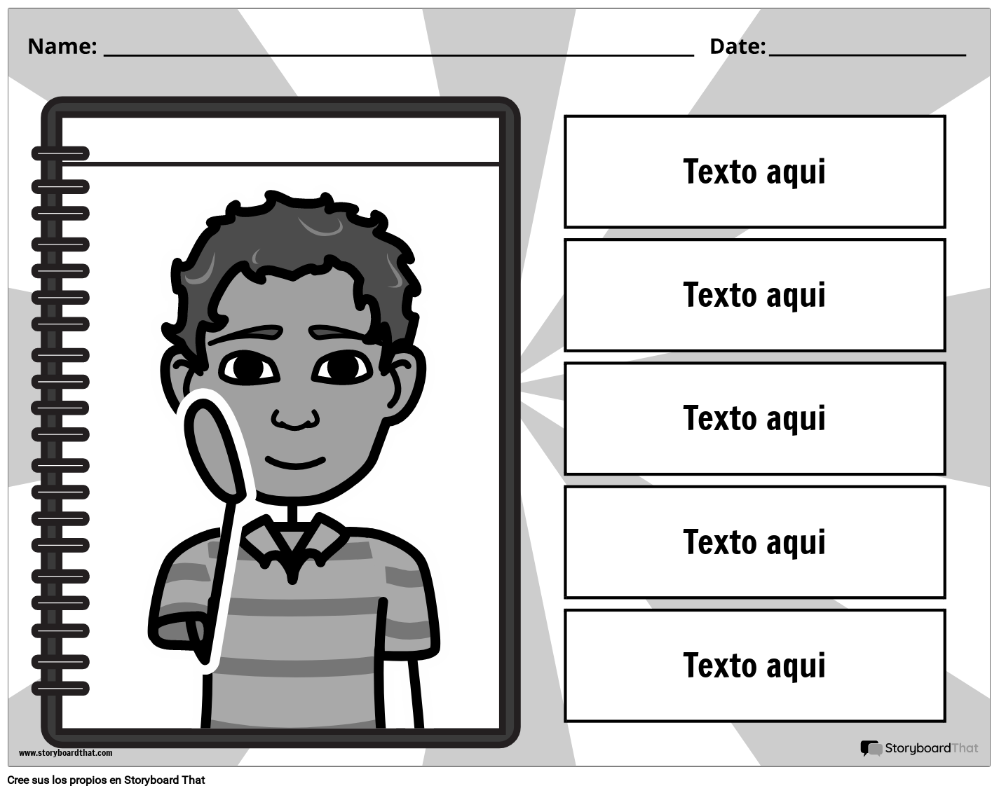 5S Horizontal B/N 2 Storyboard por es-examples